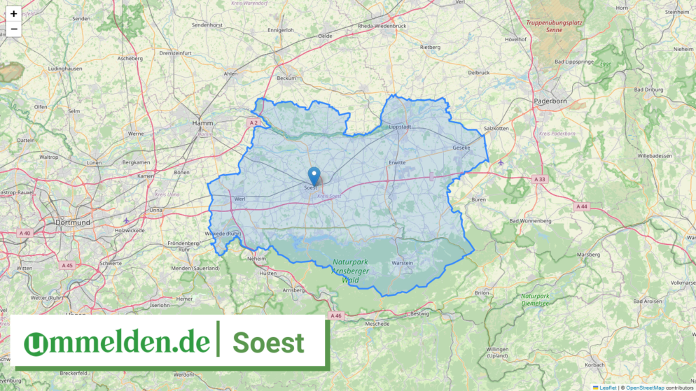 Ummelden in Kreis - Soest - 59494
